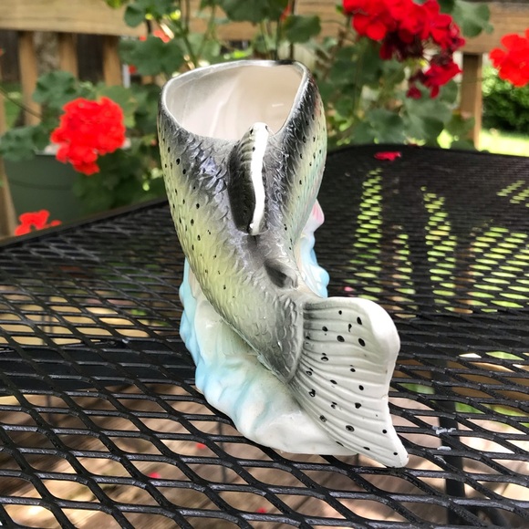 Vintage | Accents | Vintage Japan Rubens Ceramic Rainbow Trout Fish ...